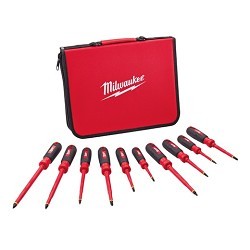 Bostwick Braun | Milwaukee® 48-22-2210 Screwdriver Set, Metric, 10 ...