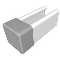 Bostwick Braun | R.F. Products EC-6153-2 BLK Safety End Cap, For 1-5/8 ...