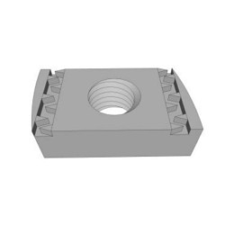 Bostwick-Braun Industrial | R.F. Products USN062CG Channel Strut Nut, 5 ...